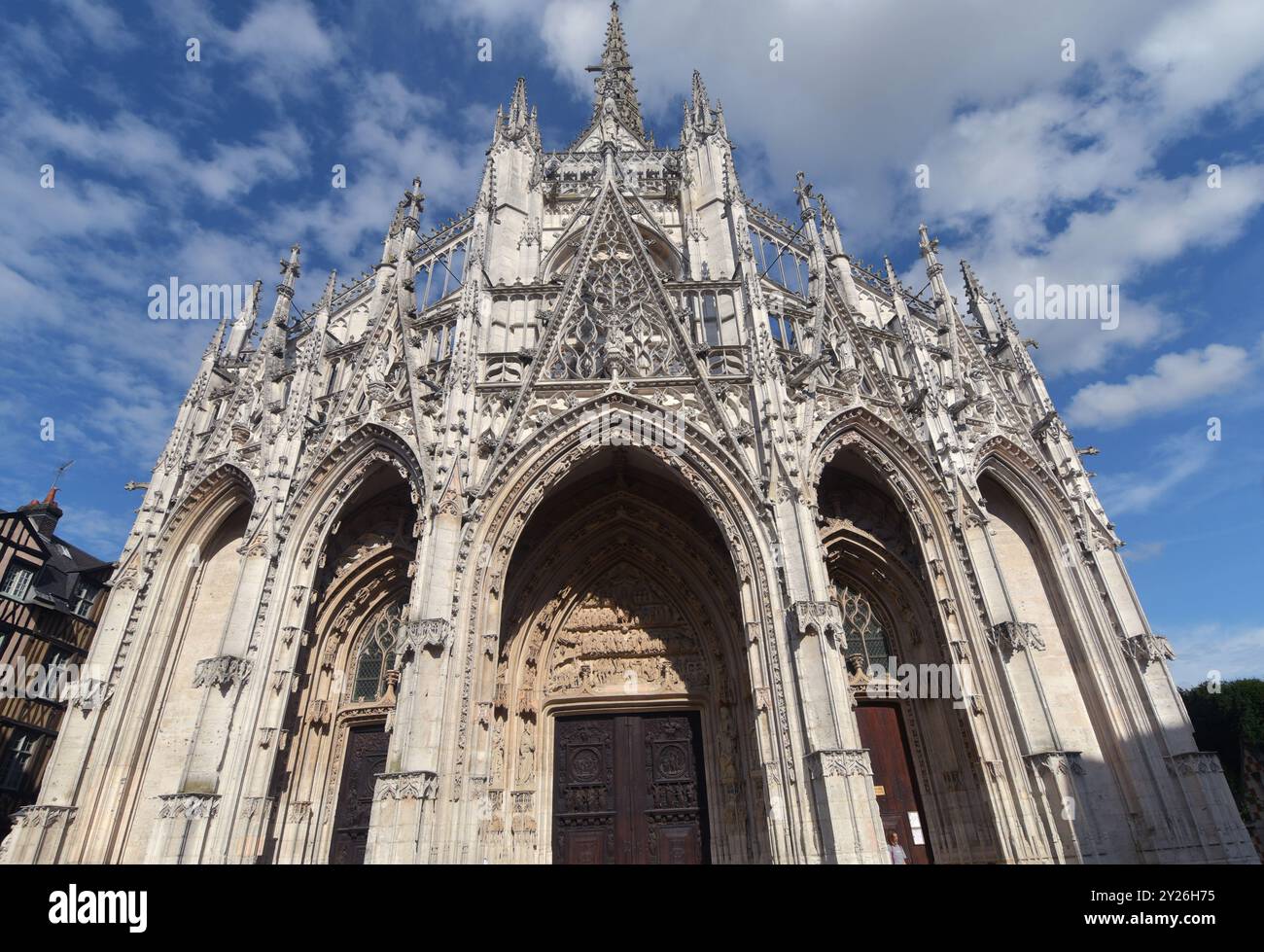 in Rouen, Normandy, the Church of St. Maclovius is an opulent Gothic ...