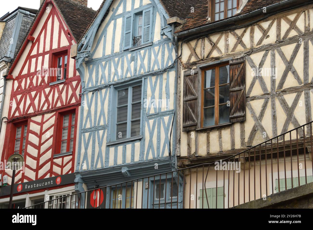 Auxerre is a medieval city on the Yonne River with ancient timber ...