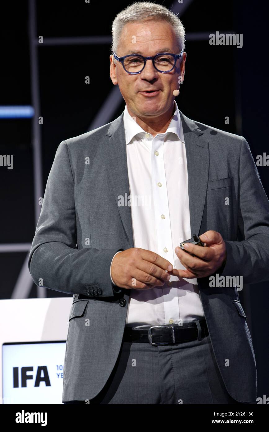 Neil Tunstall, CEO, Haier Europe attend IFA KEYNOTES 2024, Innovation ...