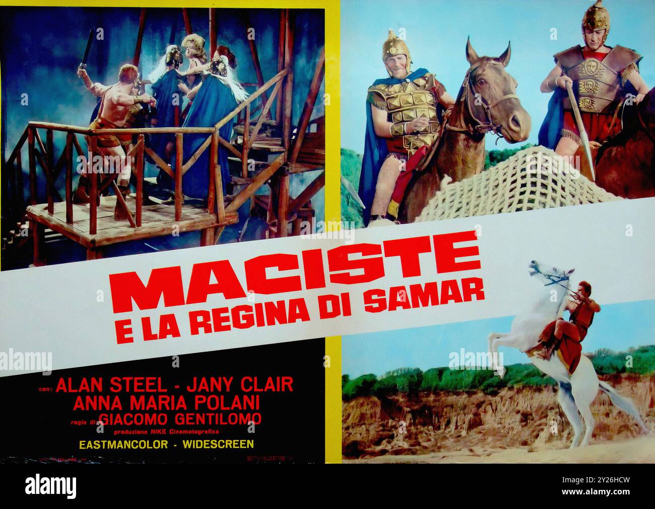 Hercules Against the Moon Men 002 - Vintage Italian Lobby Card Stock ...