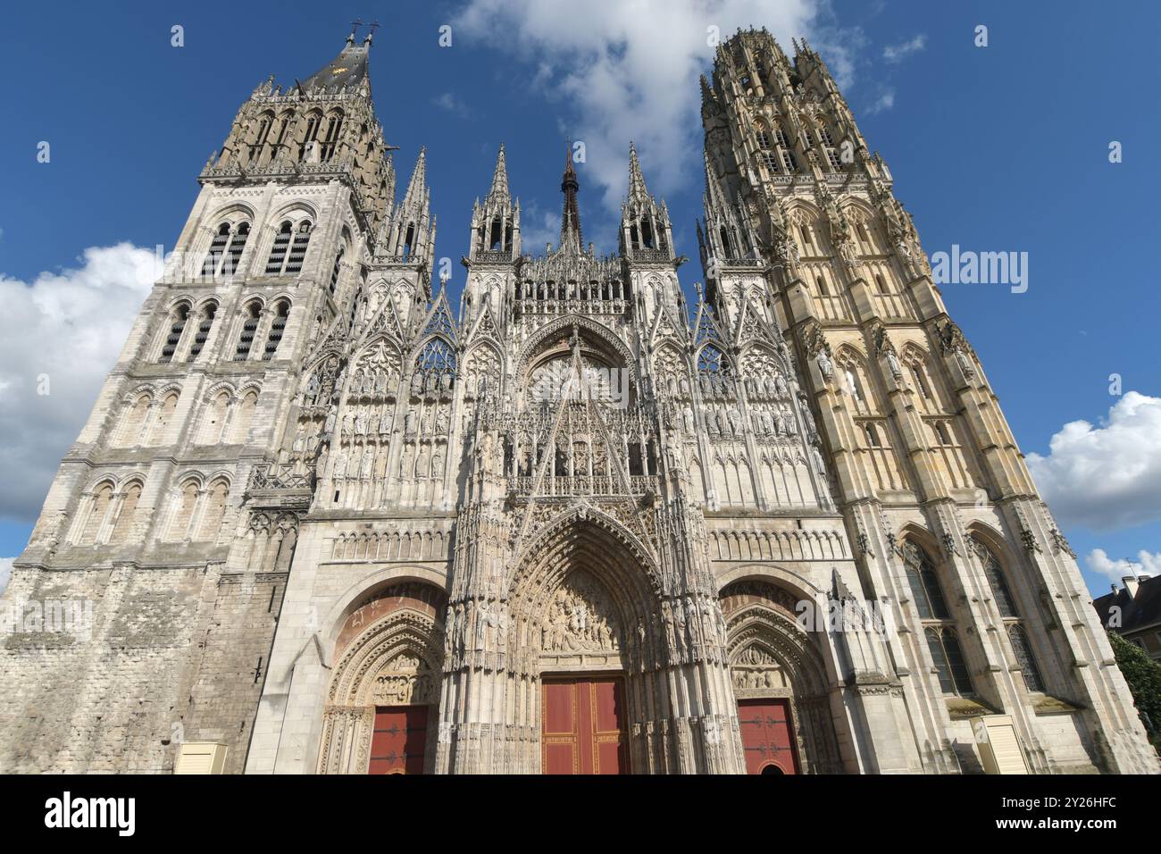 Notre-Dame Cathedral in Rouen is a 12th-century Gothic cathedral with ...