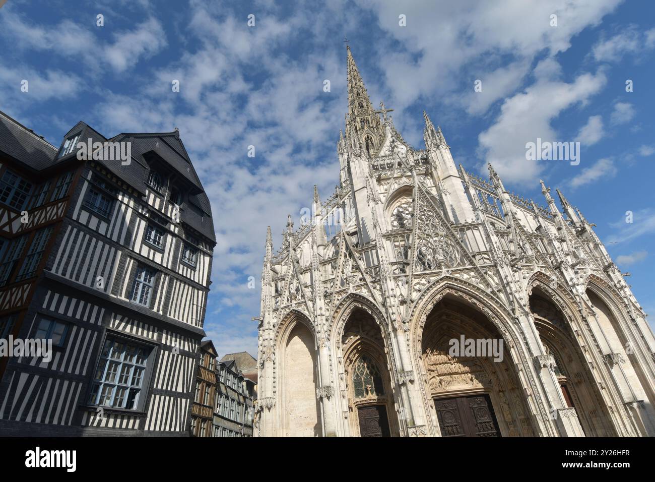 in Rouen, Normandy, the Church of St. Maclovius is an opulent Gothic ...