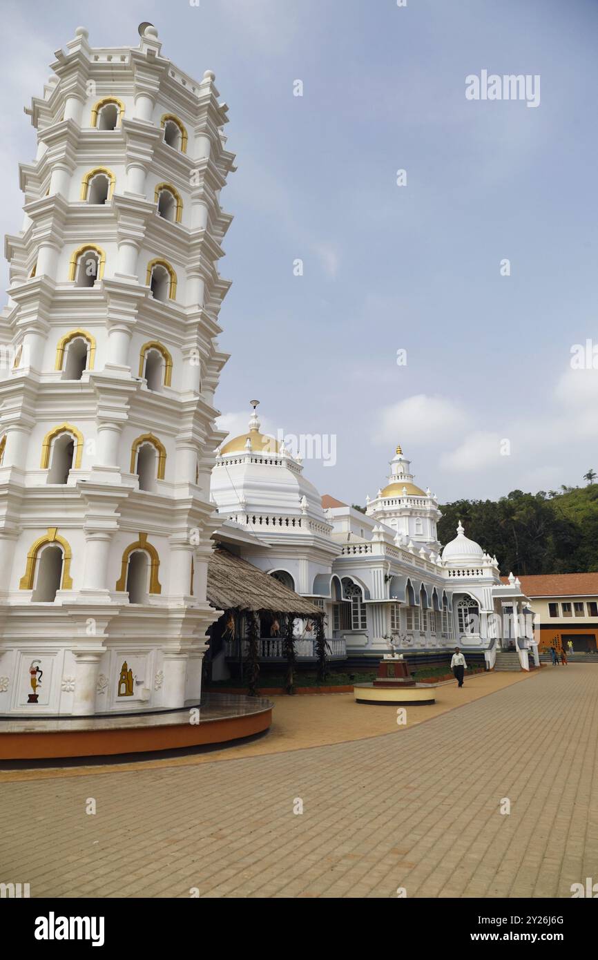 Mangueshi Temple and Pagoda, Mangeshi Village, Goa, India Stock Photo ...