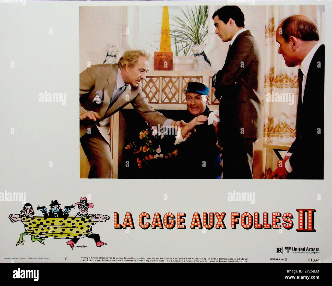 La Cage Aux Folles Ii - Vintage French Lobby Card Stock Photo - Alamy