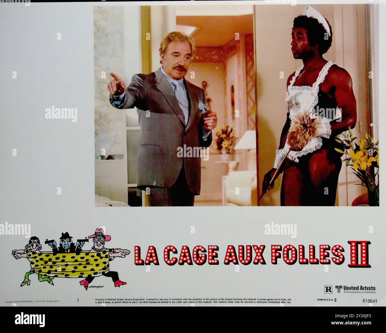 La Cage Aux Folles Ii 007 - Vintage French Lobby Card Stock Photo - Alamy