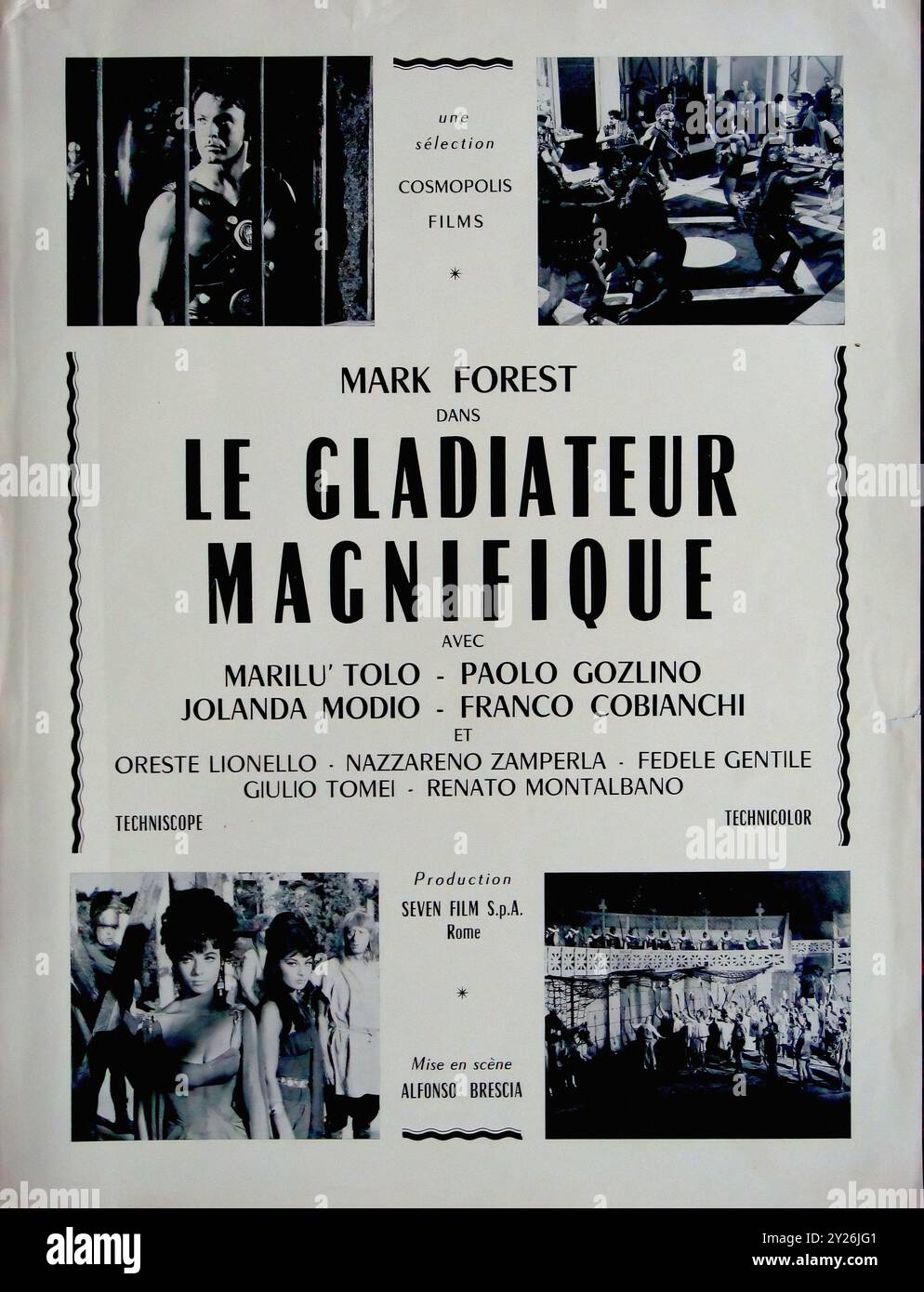 Magnificent Gladiator, the (1964) - Vintage French Movie Poster Stock ...