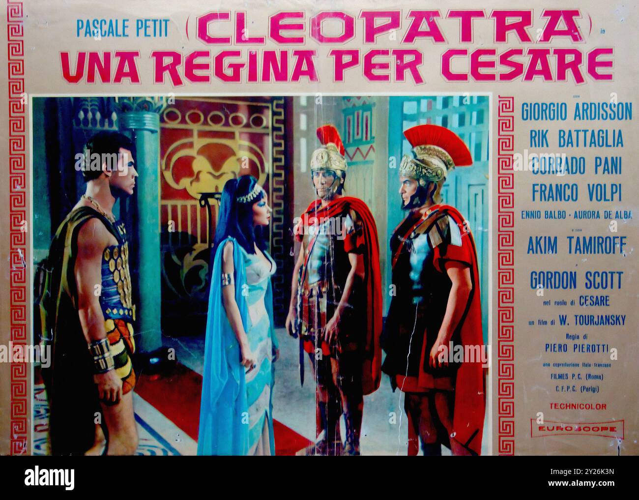 Queen for Caesar, a 008 - Vintage Italian Lobby Card Stock Photo - Alamy