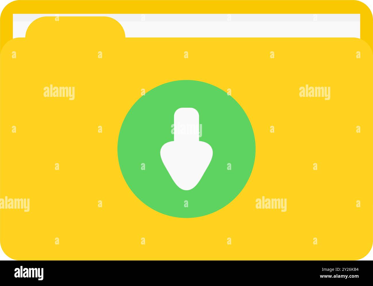 Folder icon with download sign. Folder download Stock Vector Image & Art - Alamy