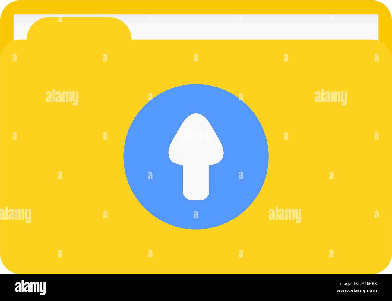 Folder icon with upload sign. Folder upload Stock Vector Image & Art - Alamy