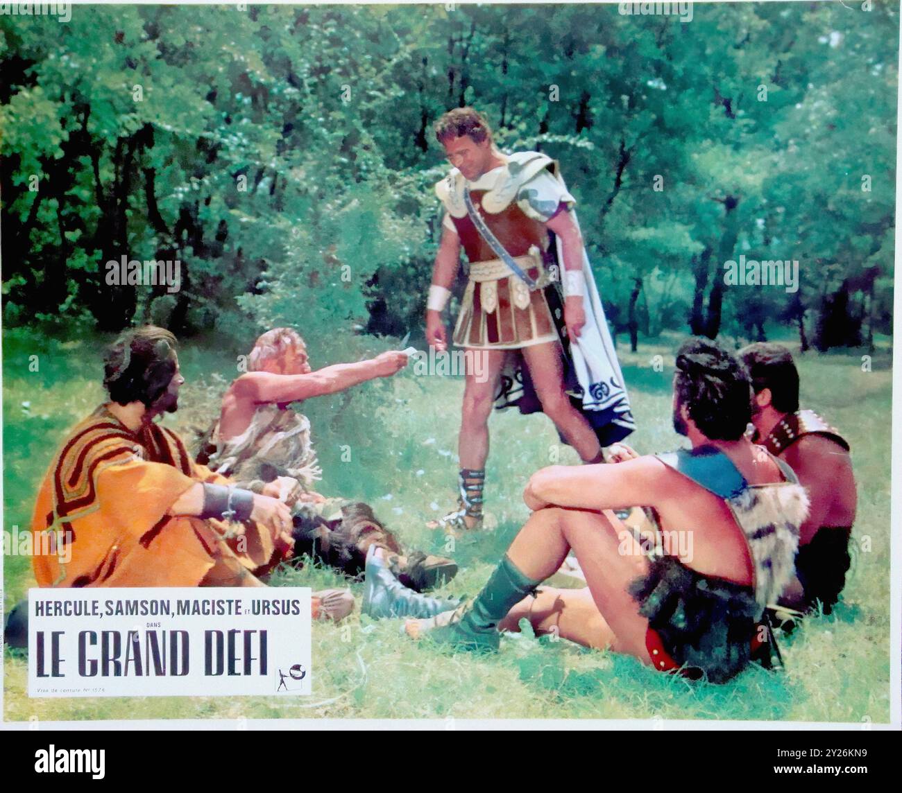 Samson and the Mighty Challenge (1964) 003 - Vintage French Lobby Card ...