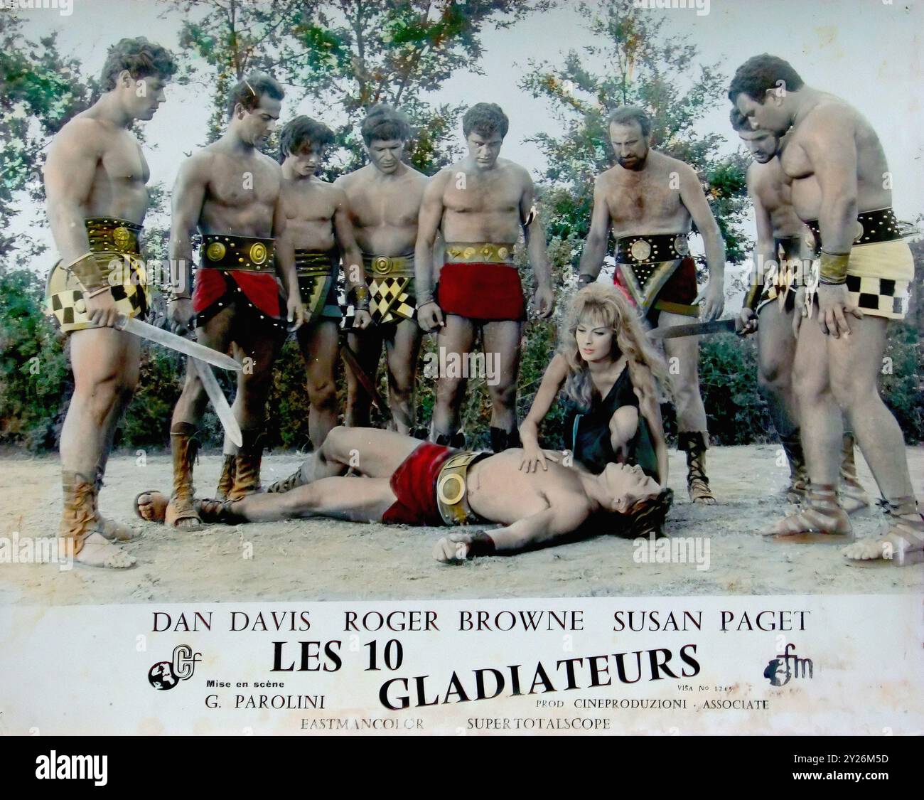 Ten Gladiators 008 - Vintage French Lobby Card Stock Photo - Alamy