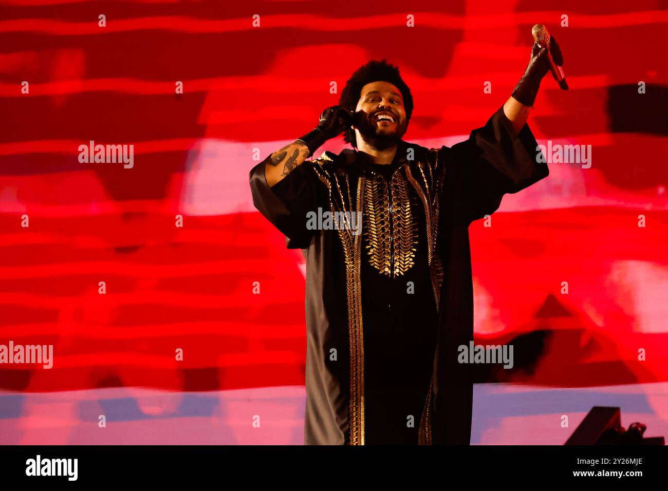 SÃO PAULO, BRAZIL - SEPTEMBER, 07. : Abel “The Weeknd" Tesfaye performs ...