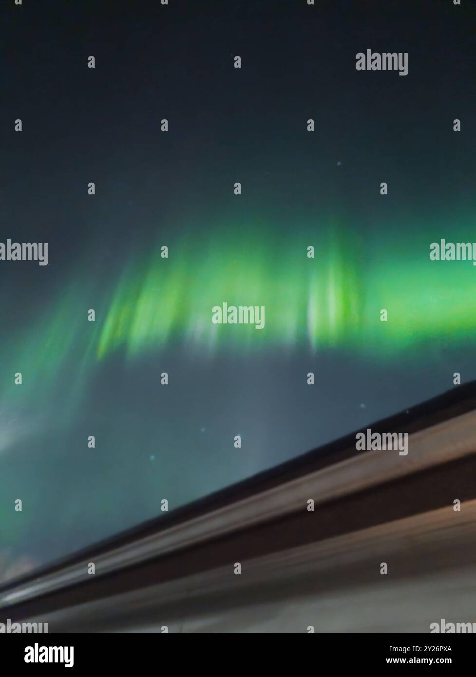 Very strong wavy aurora borealis in Rovaniemi, Lapland Stock Photo - Alamy