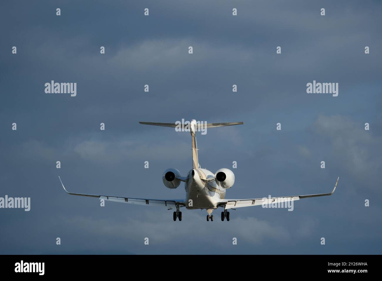Private jet lands at Batumi airport Stock Photo - Alamy
