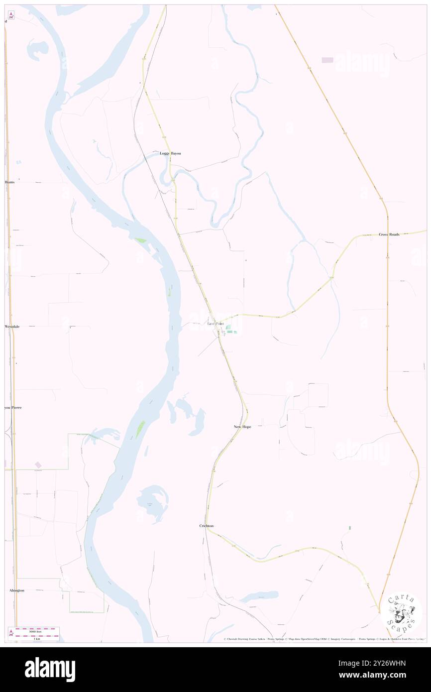 Red river parish map hi-res stock photography and images - Alamy
