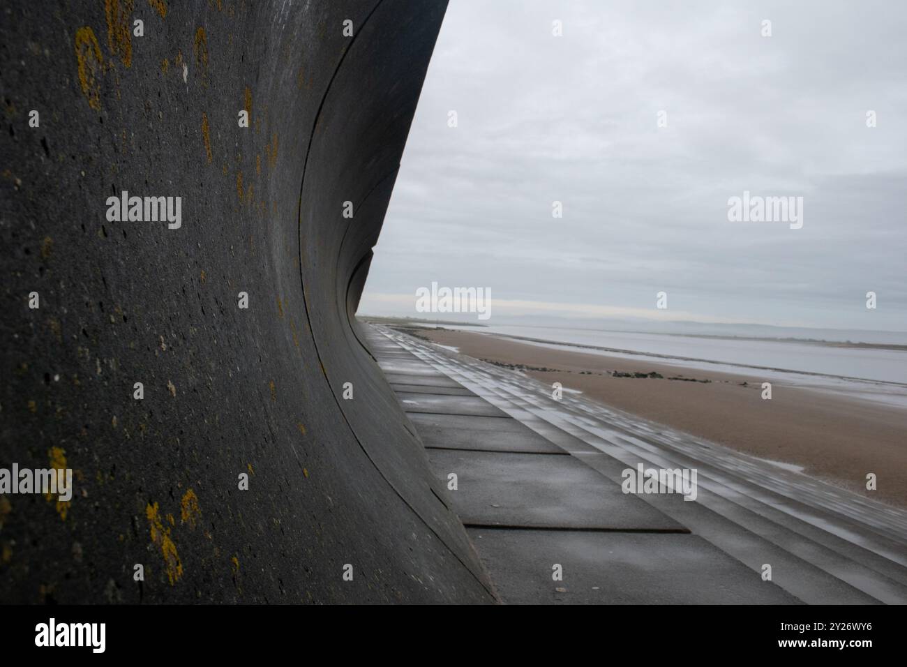 wave break with steps leading down Stock Photo - Alamy
