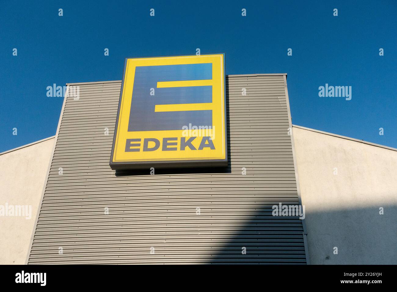 Edeka Germany Sign Supermarket Germany Europe Stock Photo - Alamy