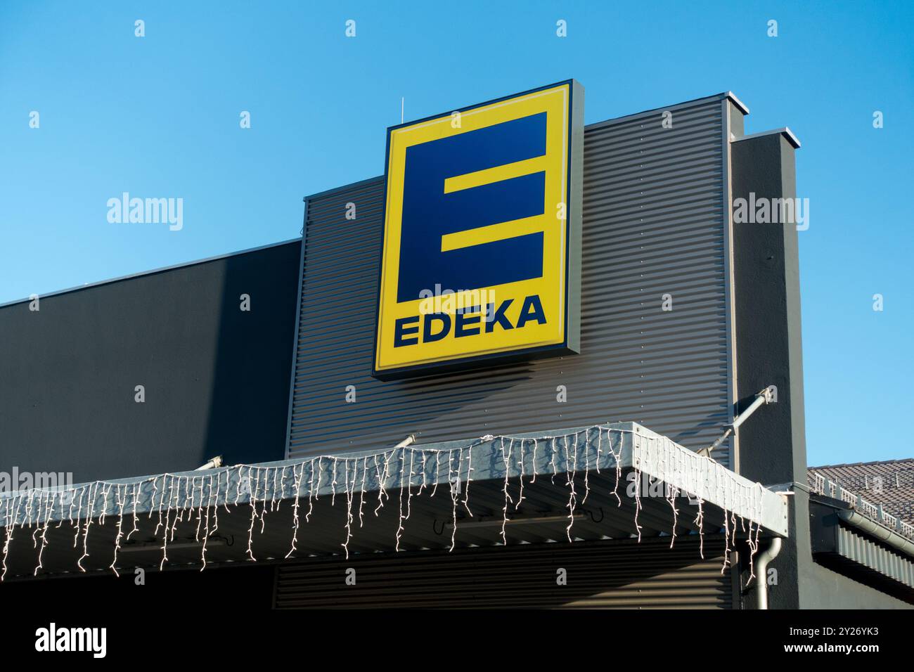 Edeka Supermarket Logo Germany Europe Stock Photo - Alamy