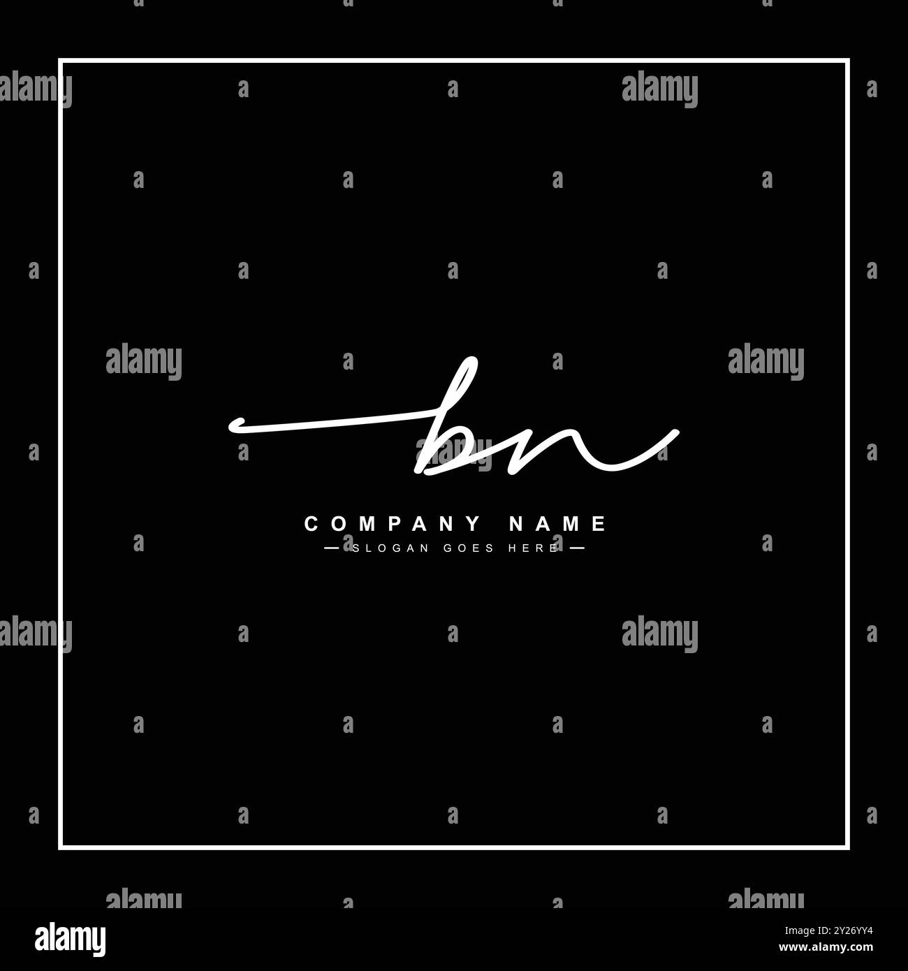 BN Handwritten Signature logo - Vector Logo Template for Beauty ...