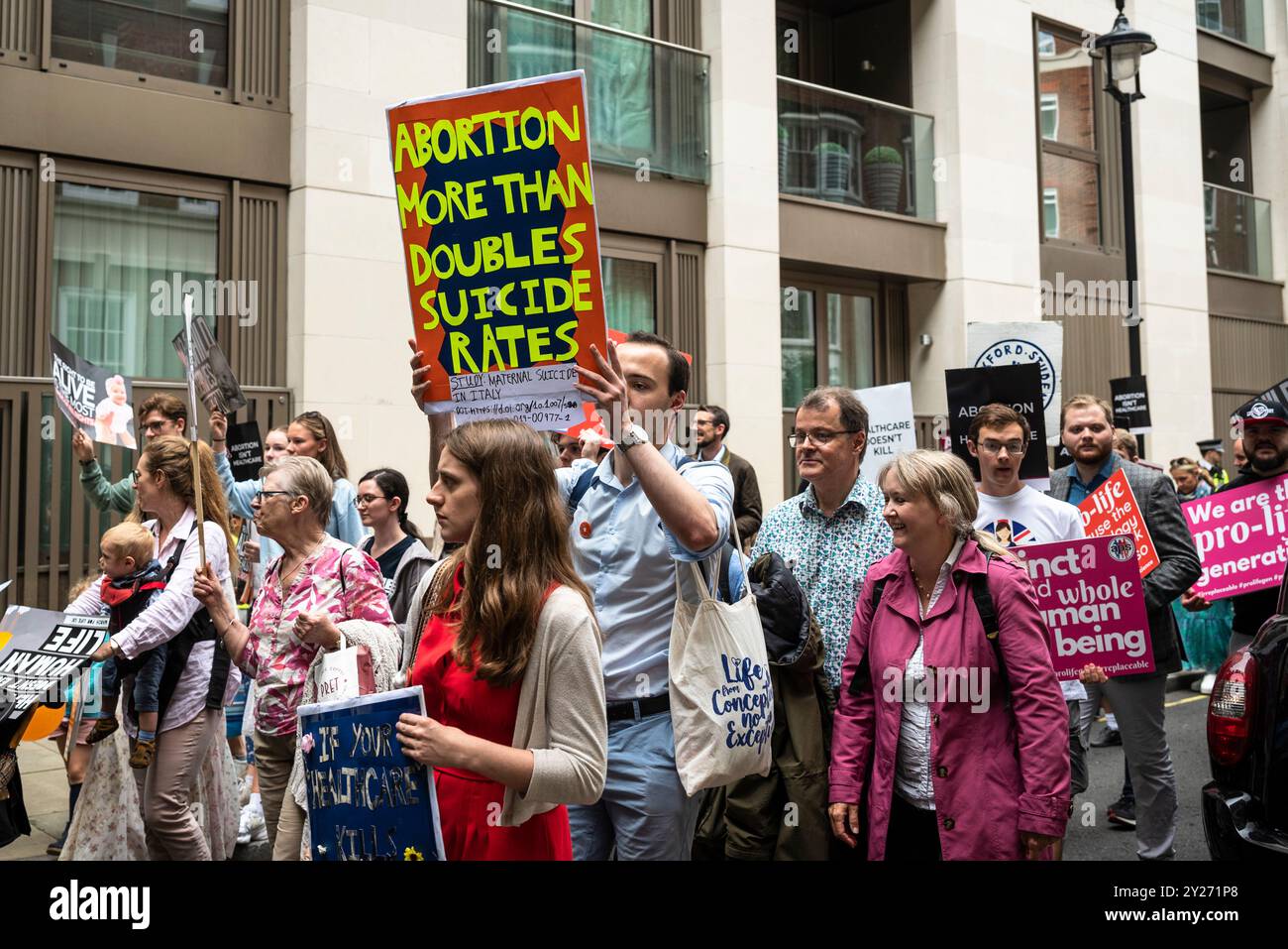 Pro Life March, London, England, UK, 7th September 2024 Stock Photo - Alamy