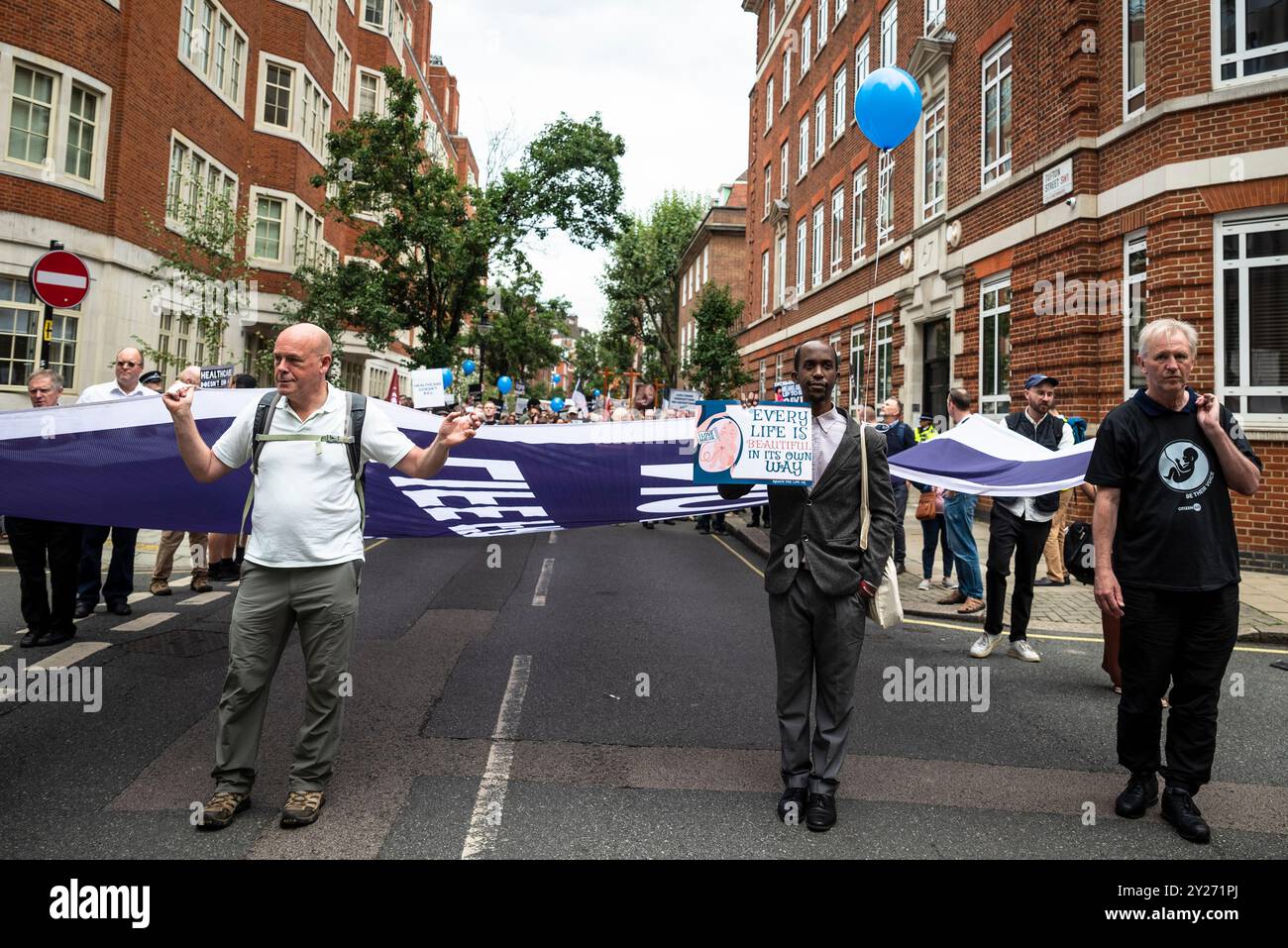 Pro Life March, London, England, UK, 7th September 2024 Stock Photo - Alamy
