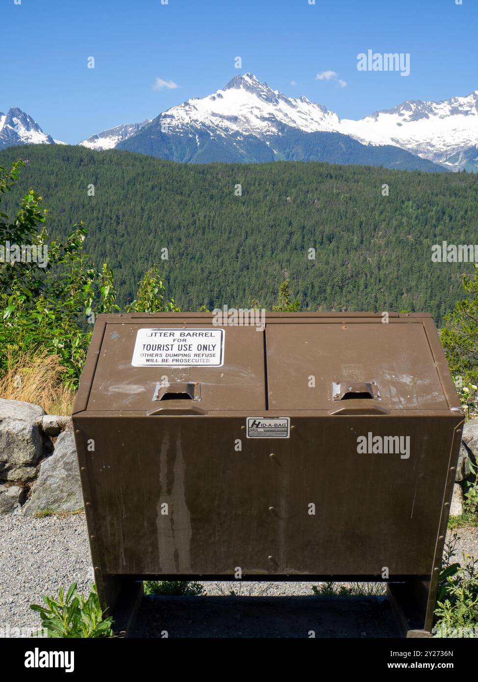Bear proof bin, Alberts, Canada Stock Photo - Alamy