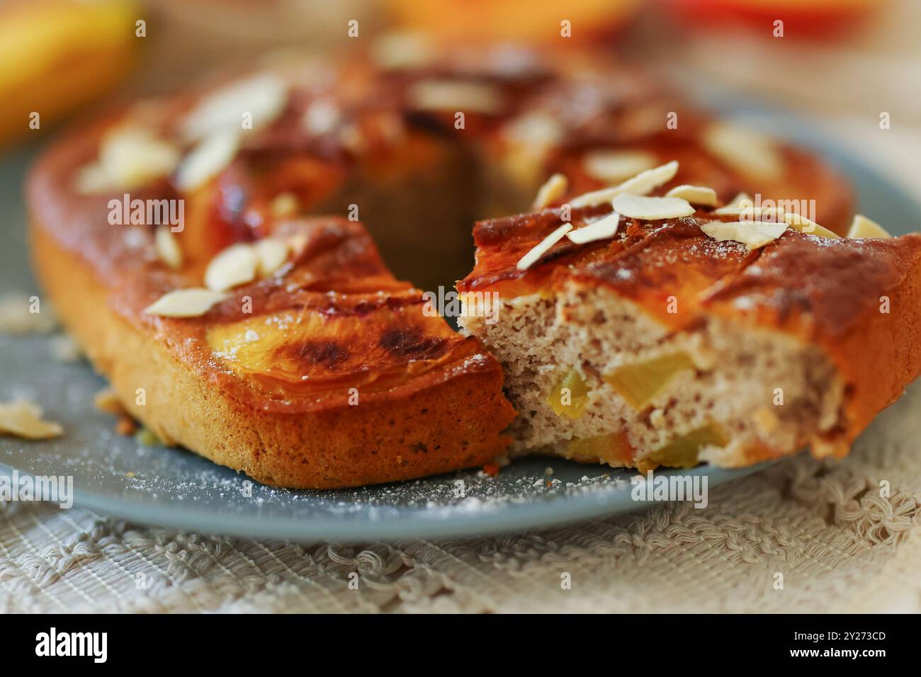 homemade baked goods - gluten and sugar free apple pie Stock Photo - Alamy