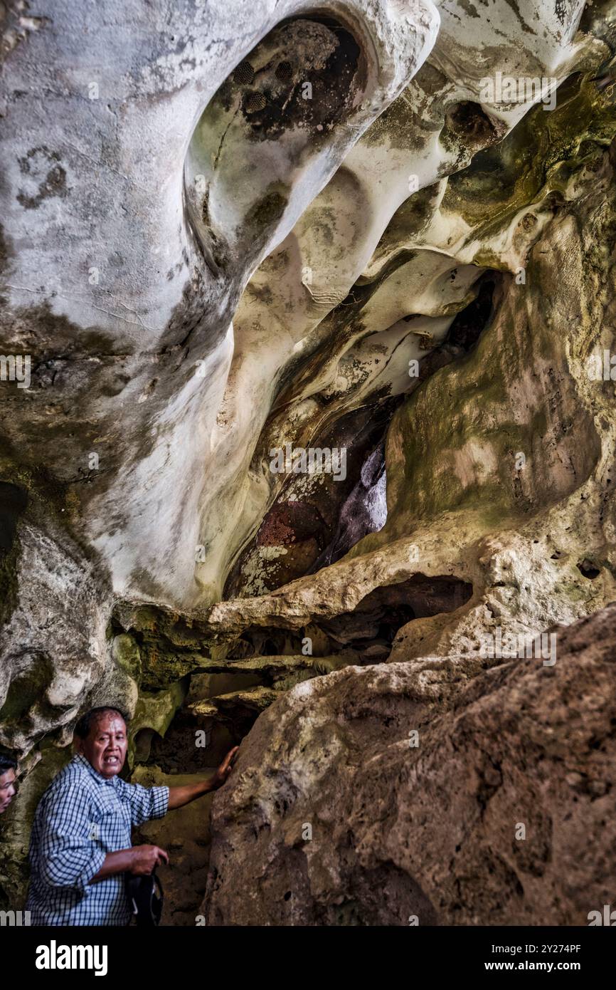 Leang Leang archeological park, Maros, Makassar, South Sulawesi ...