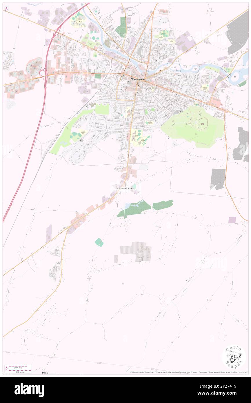 Watertown new york map Cut Out Stock Images & Pictures - Alamy