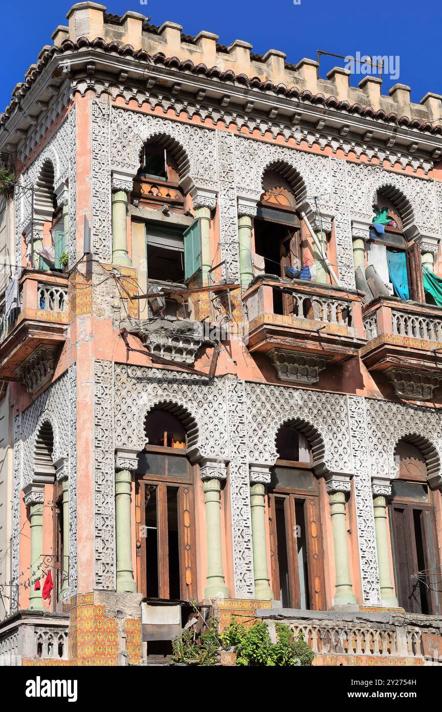 681 Early 1900s Moorish Revival style building first and second floors ...