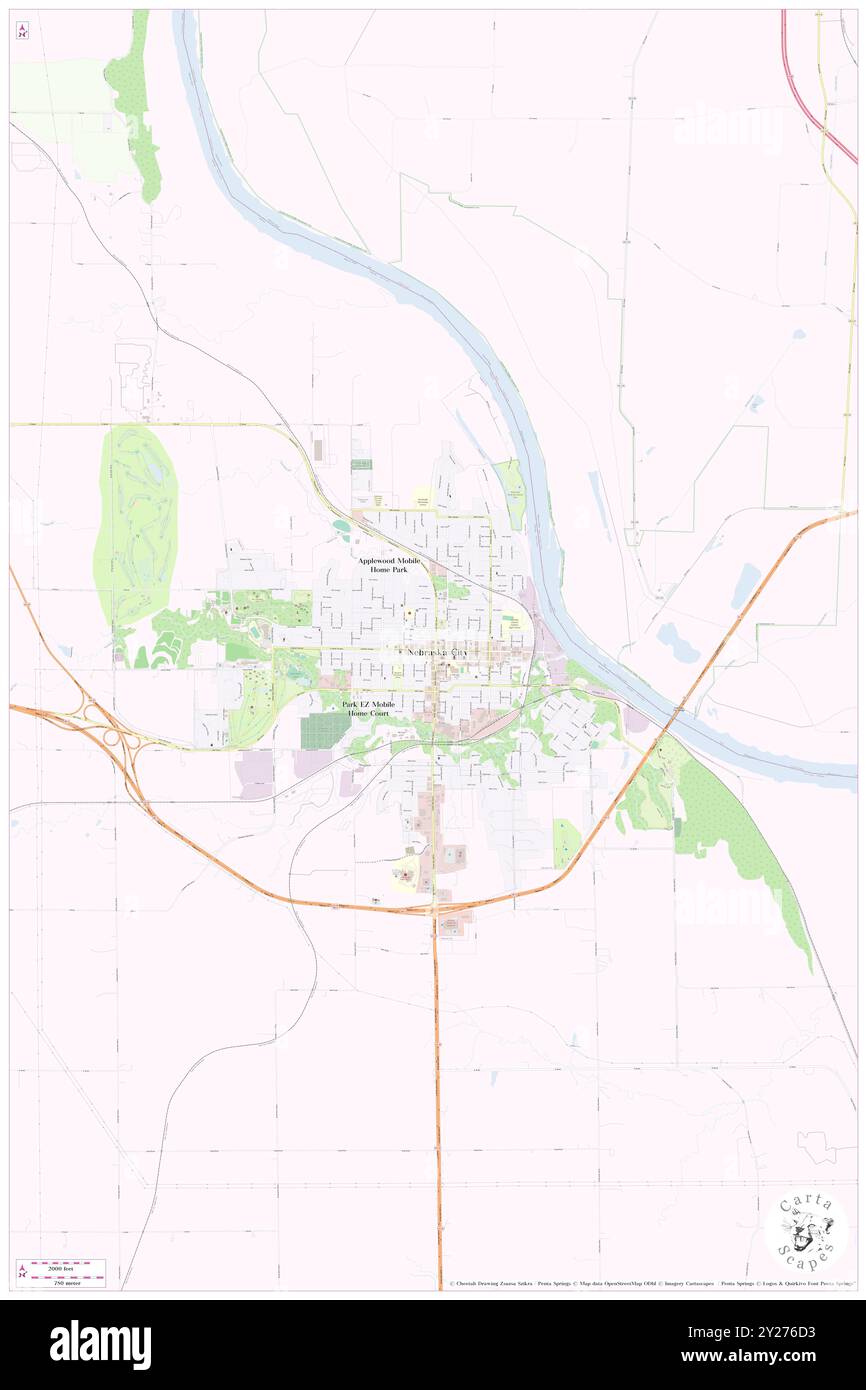 Map of otoe hi-res stock photography and images - Alamy