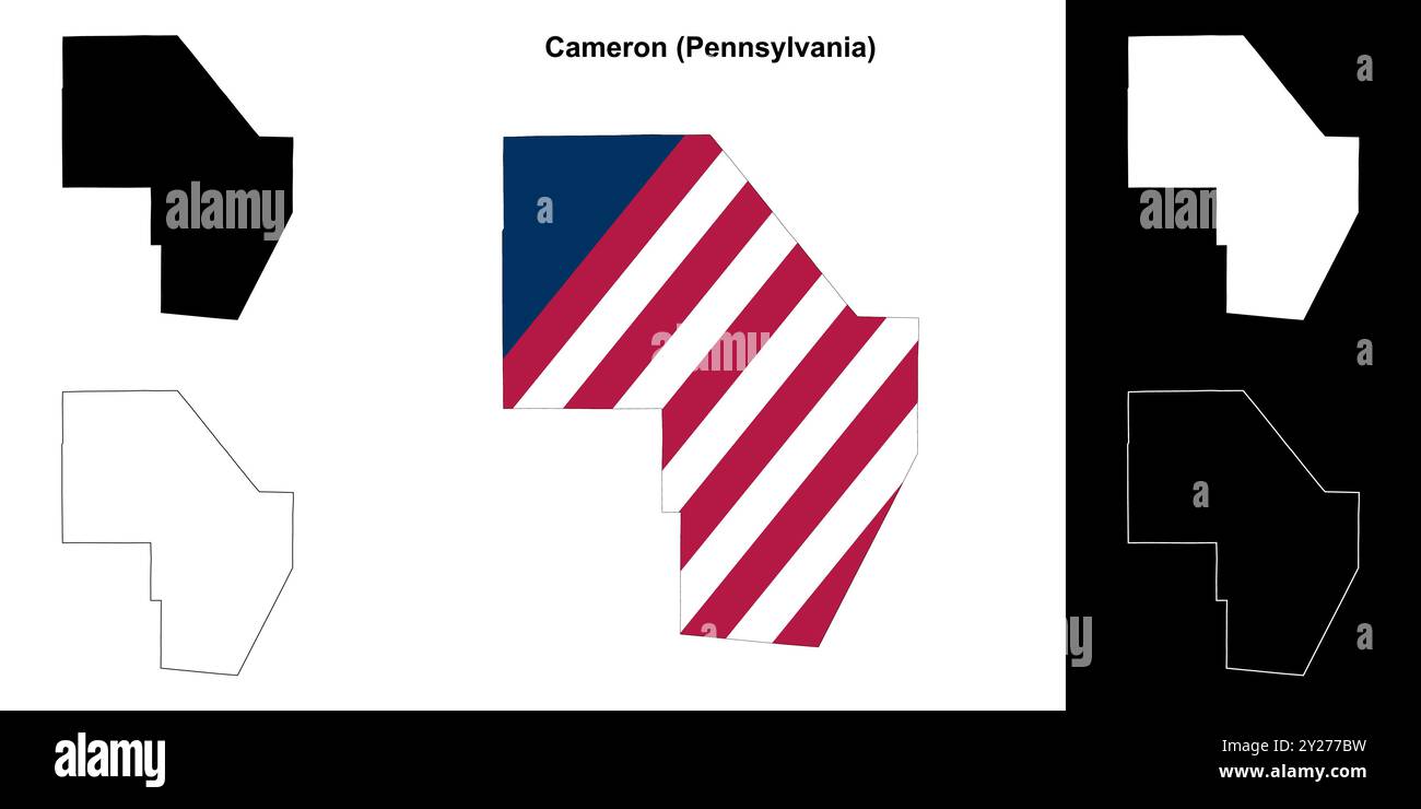 Cameron boundary vector vectors hi-res stock photography and images - Alamy