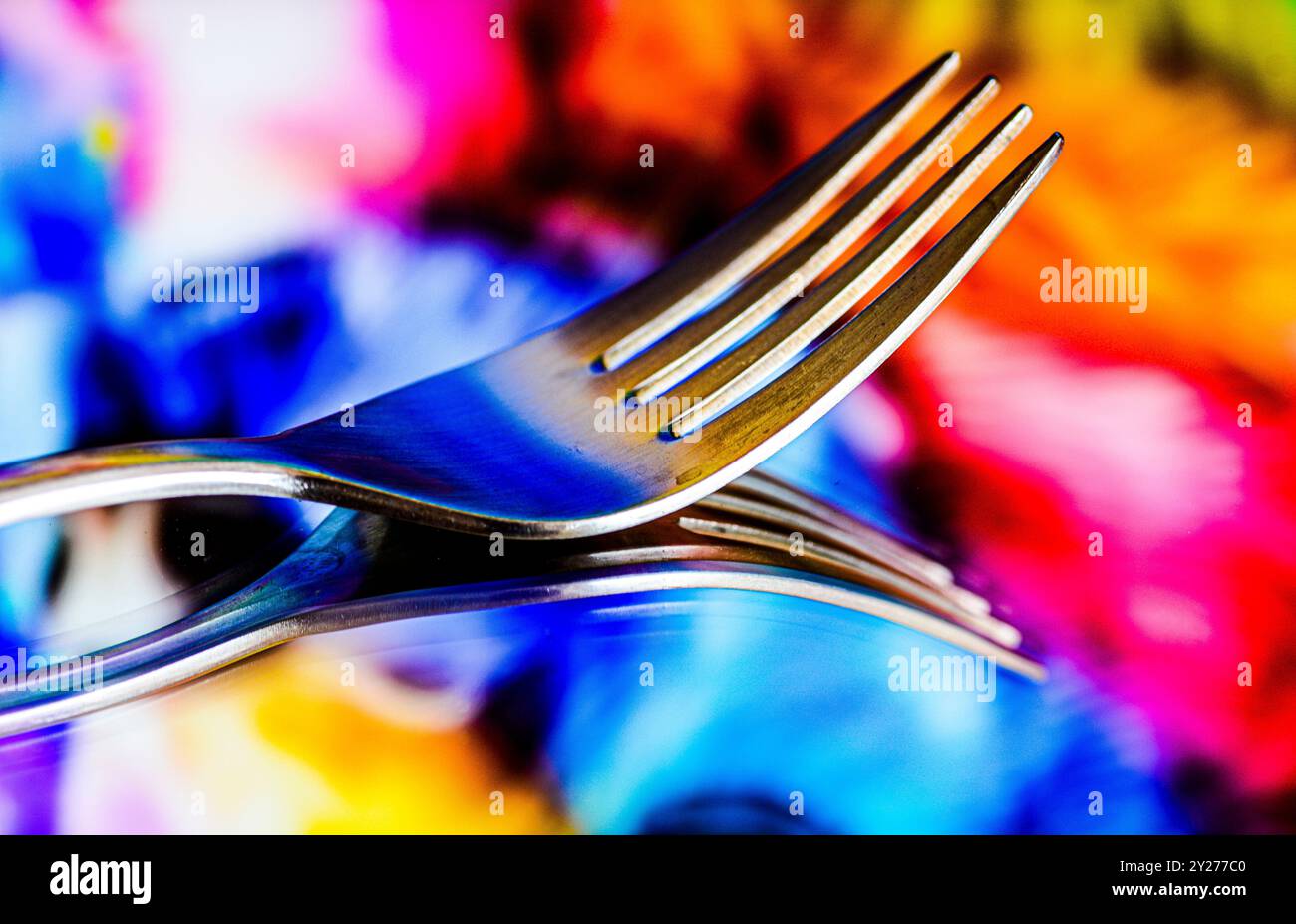 Concept photo of cutlery or eating utensils Stock Photo - Alamy