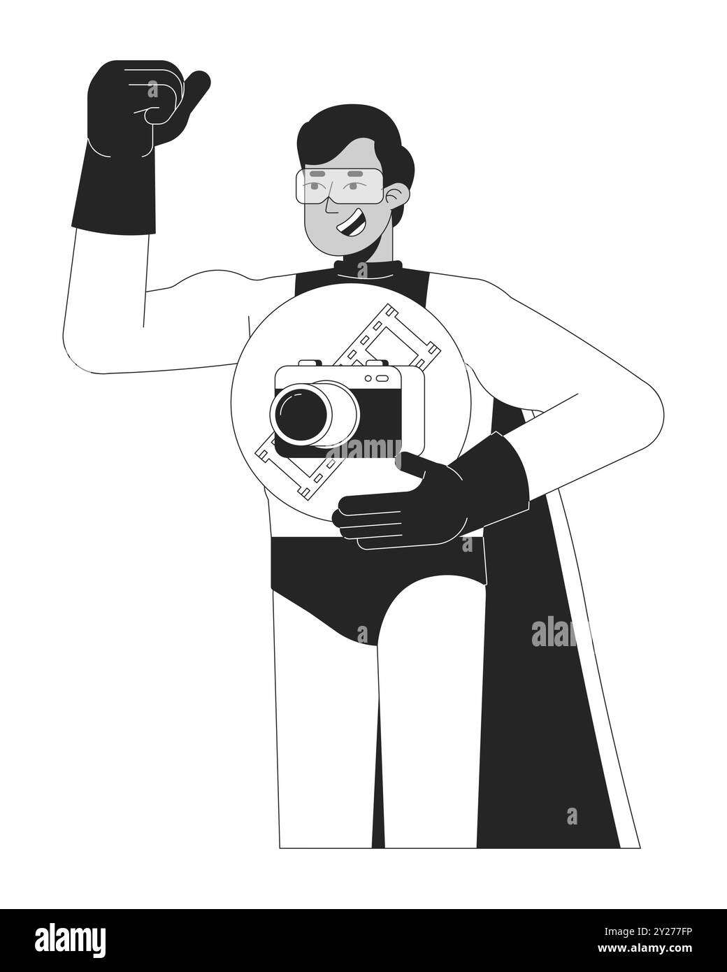 2d cartoon hero hi-res stock photography and images - Alamy
