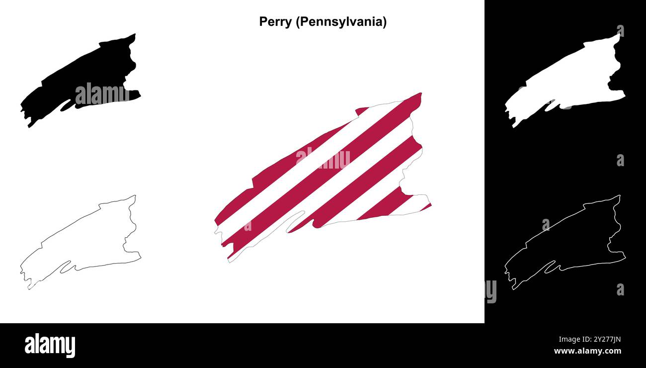 Map of perry vector vectors hi-res stock photography and images - Alamy