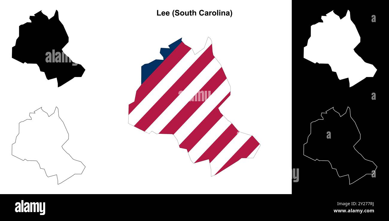 Blank lee map hi-res stock photography and images - Alamy