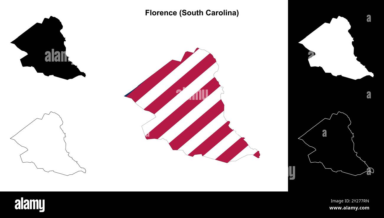 Florence south carolina map hi-res stock photography and images - Alamy