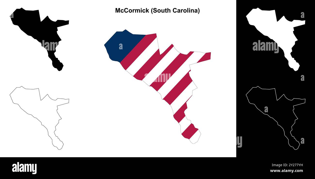 Mccormick vector map hi-res stock photography and images - Alamy