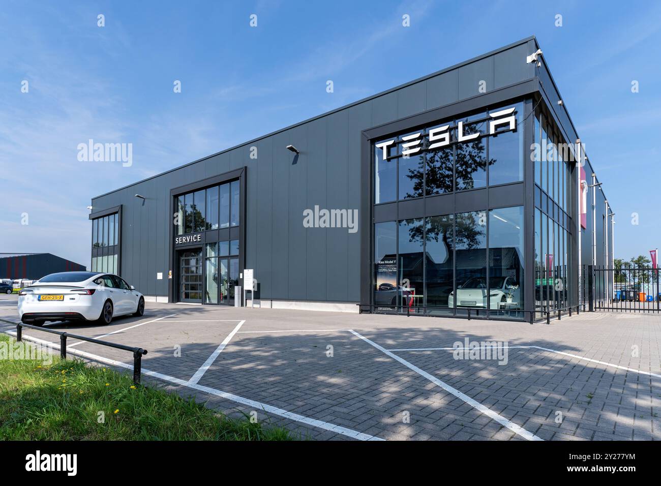 Tesla store in Wezep, Netherlands Stock Photo - Alamy