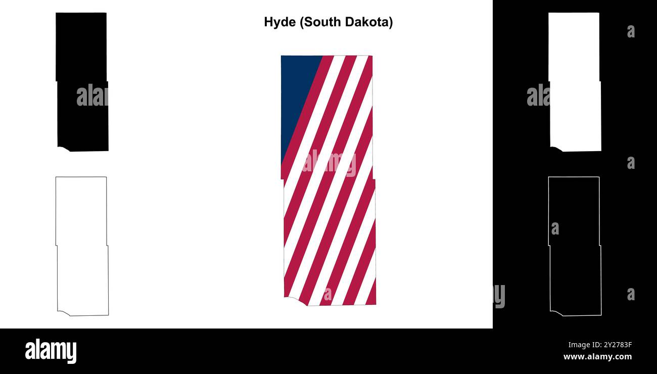 Hyde county map hi-res stock photography and images - Alamy