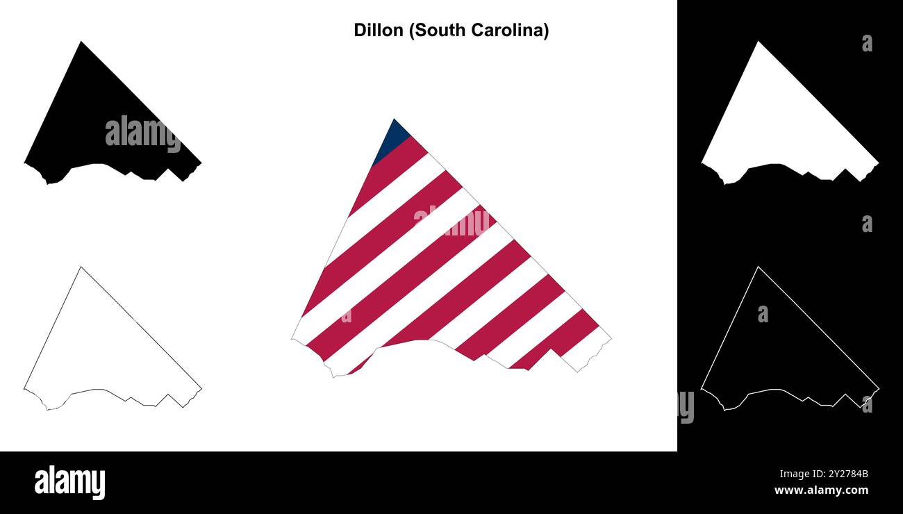 Dillon south carolina map Stock Vector Images - Alamy
