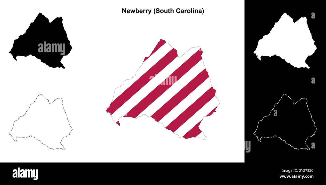 Blank newberry map hi-res stock photography and images - Alamy