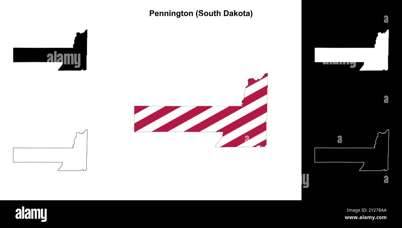 Blank pennington map hi-res stock photography and images - Alamy