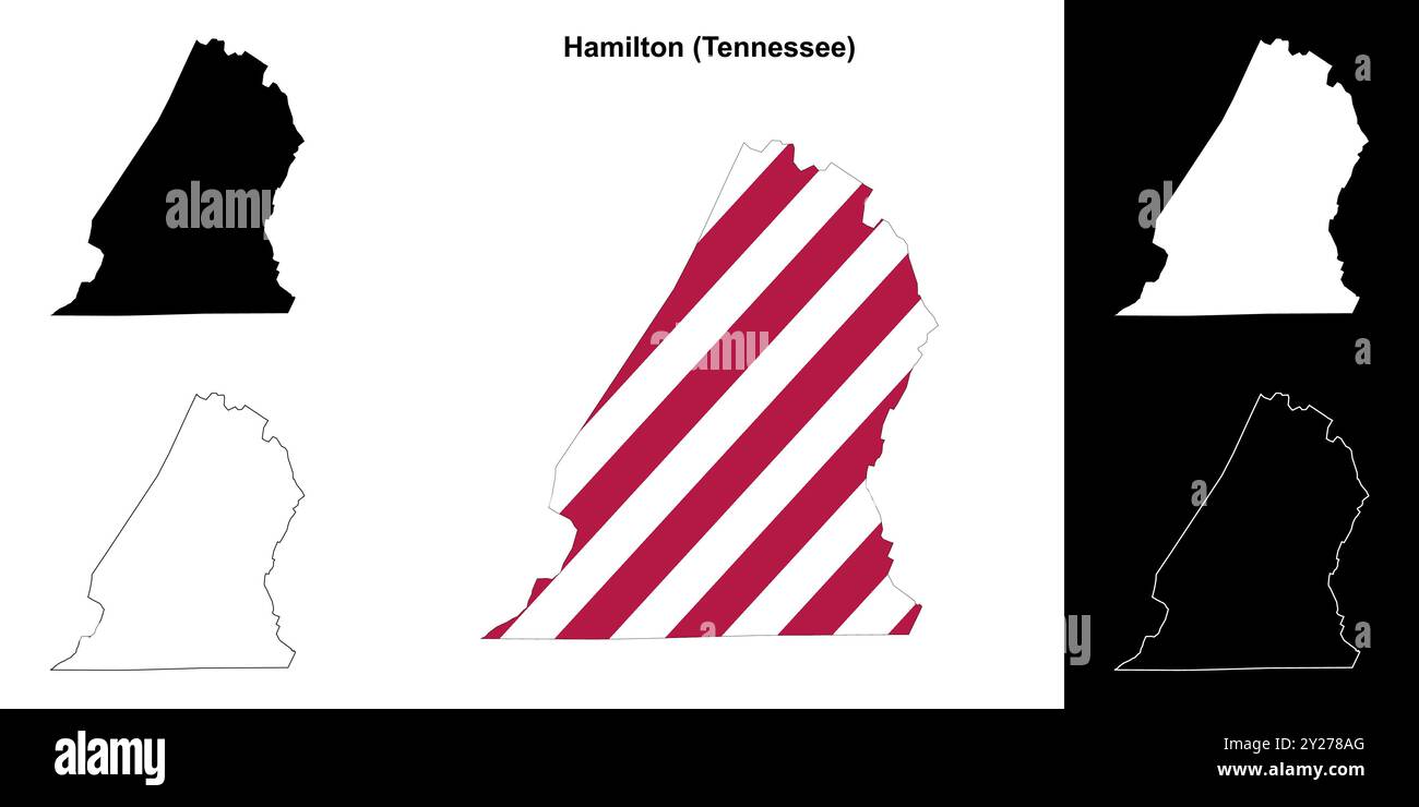 Blank hamilton map hi-res stock photography and images - Alamy