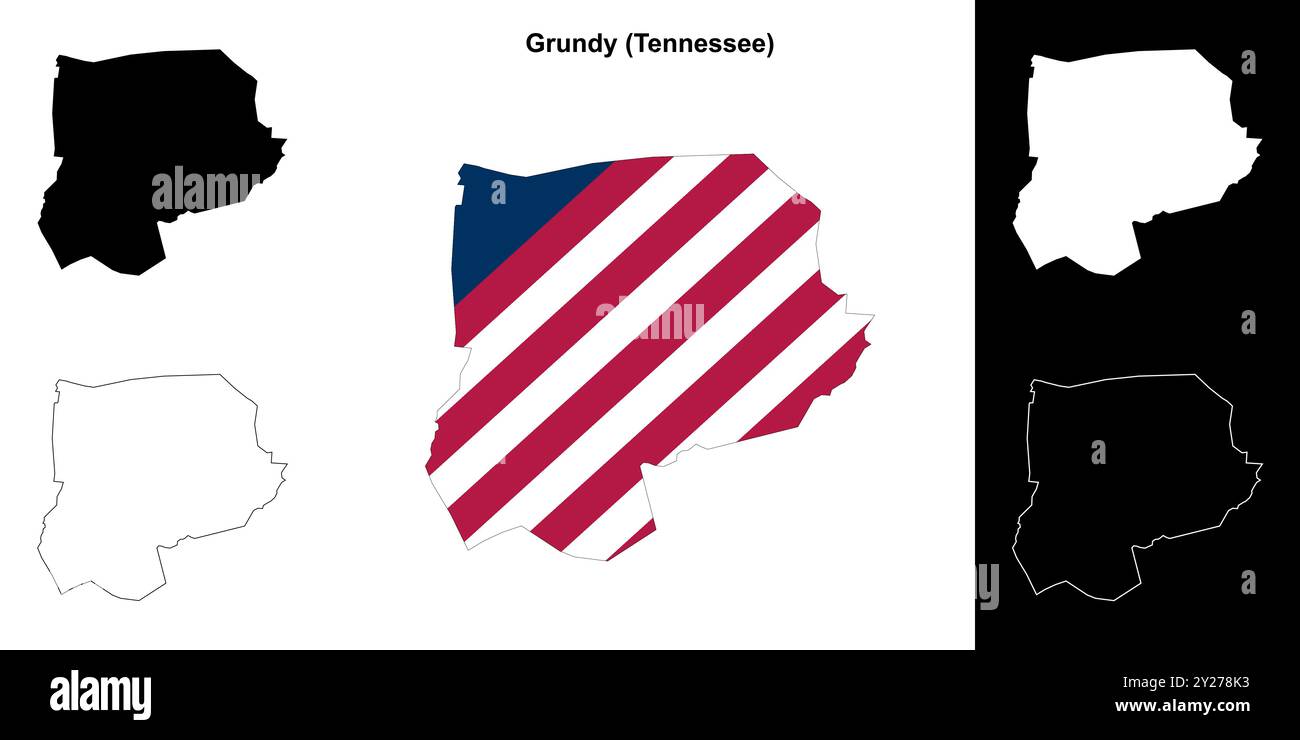 Grundy vector outline map vector vectors hi-res stock photography and ...