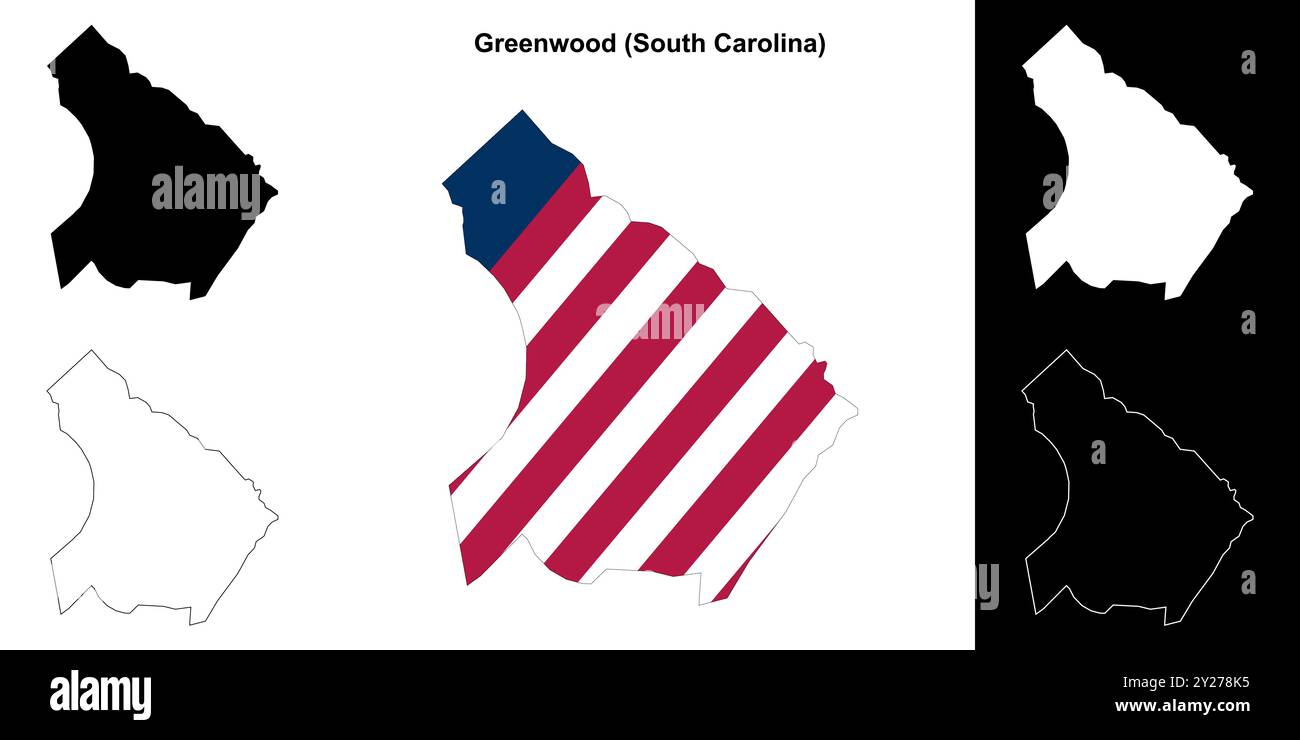 Map of greenwood hi-res stock photography and images - Alamy