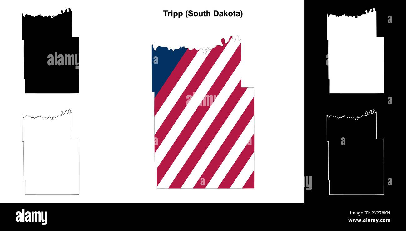 Map of tripp south dakota hi-res stock photography and images - Alamy