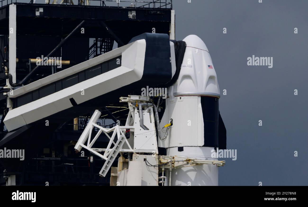 Merritt Island, Florida, USA. 9th Sep, 2024. A SpaceX Dragon spacecraft ...