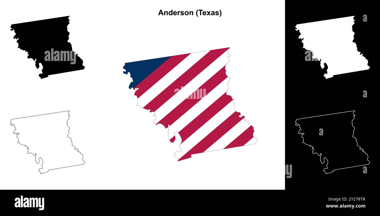 Blank anderson map hi-res stock photography and images - Alamy