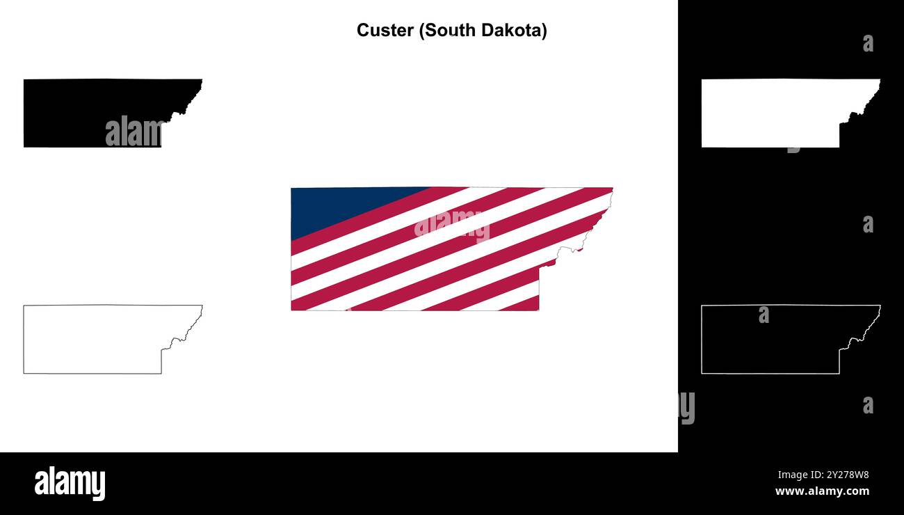Custer south dakota Stock Vector Images - Alamy